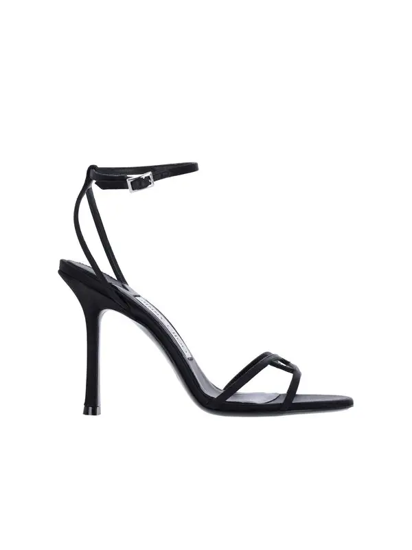 JIMMY CHOO Leo 100 Sandals - Black