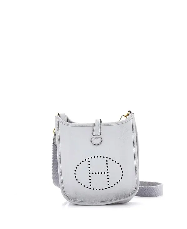 HERMES Tpm Evelyne Bag Gen Iii Clemence - White
