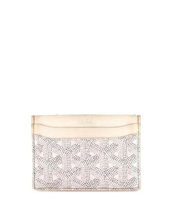 GOYARD Saint Sulpice Card Holder Coated Canvas - White