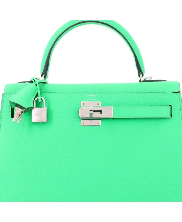 Hermès Kelly 28 Handbag - Vert Comics
