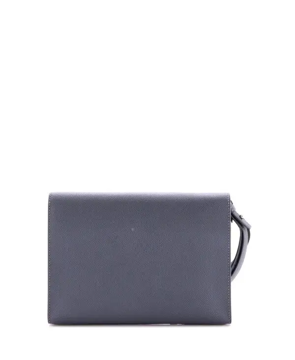 Hermès 24 Sac A Depeches Wristlet Pouch Epsom - Gray