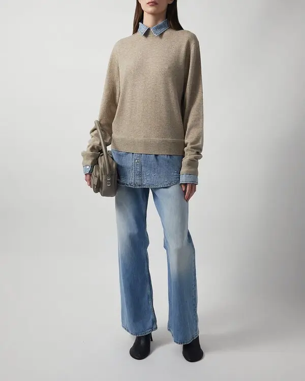 Acne Studios Layered Crewneck Sweater - Beige
