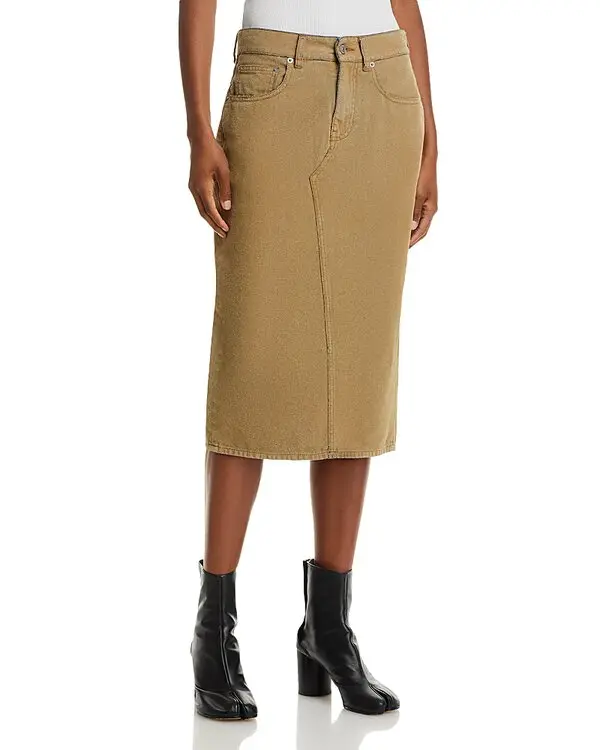 MAISON MARGIELA Coated Midi Skirt