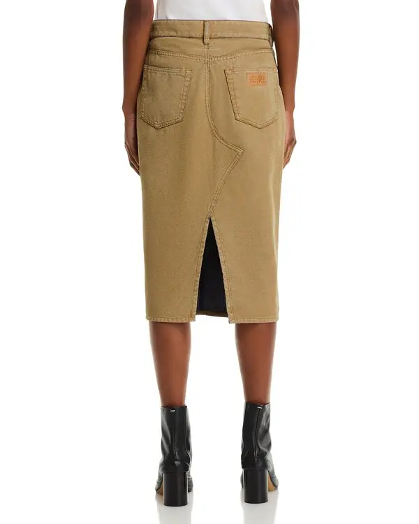 MAISON MARGIELA Coated Midi Skirt