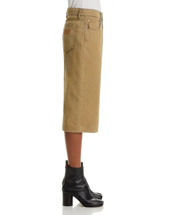 MAISON MARGIELA Coated Midi Skirt