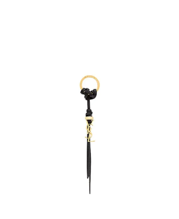 Saint Laurent Cassandre Keyring - Black