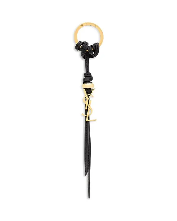 Saint Laurent Cassandre Keyring - Black