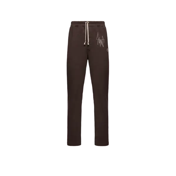 MONCLER + RICK OWENS Cotton Jersey Track Pants - Brown