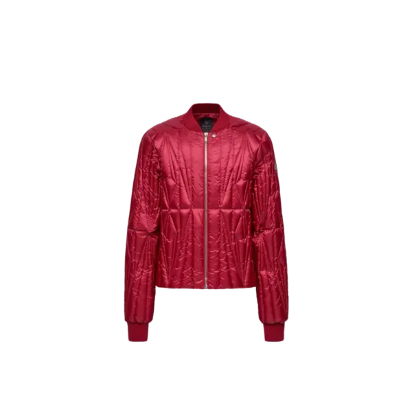 MONCLER + RICK OWENS Geocamo Flight Down Bomber Jacket - Red