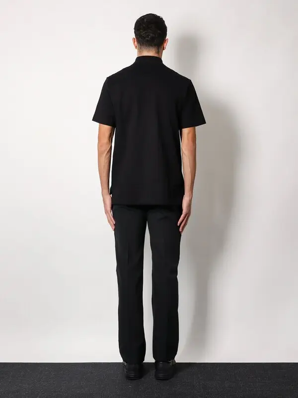 Givenchy Piqué Cotton Polo Shirt With 4g Embroidery - Black