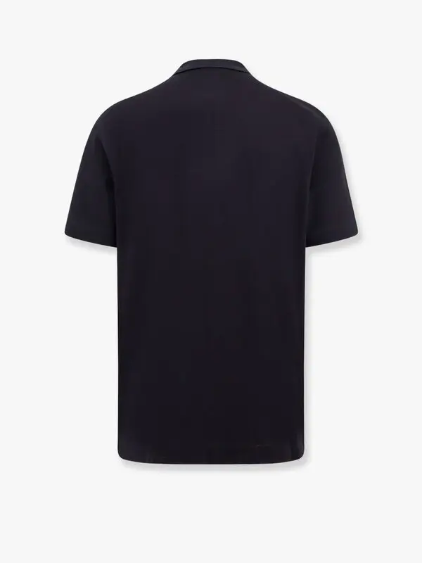 Givenchy Piqué Cotton Polo Shirt With 4g Embroidery - Black