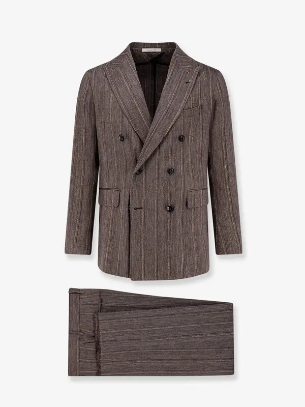 Tagliatore Doublebreasted Linen Blend Suit
