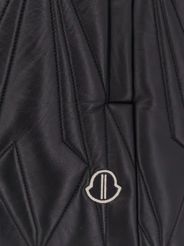 MONCLER + RICK OWENS Geocamo Flight Leather Vest