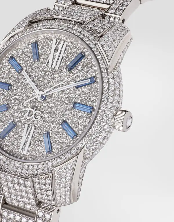 Dolce & Gabbana Dg7 18kt White Gold Diamond Bracelet Watch