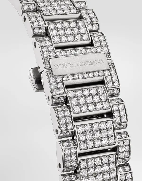 Dolce & Gabbana Dg7 18kt White Gold Diamond Bracelet Watch