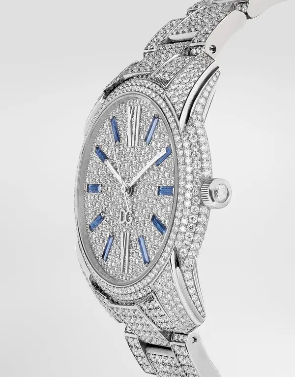 Dolce & Gabbana Dg7 18kt White Gold Diamond Bracelet Watch