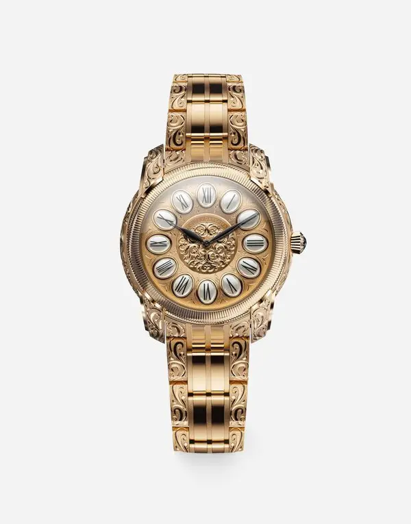 Dolce & Gabbana Napoli Automatic Strap Watch - Gold
