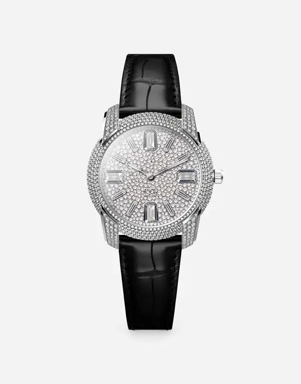 Dolce & Gabbana Dg7 Gems Strap Watch - Black