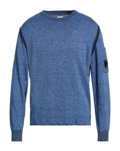 C.P. COMPANY Crewneck Lightweight Knit Sweater - Navy