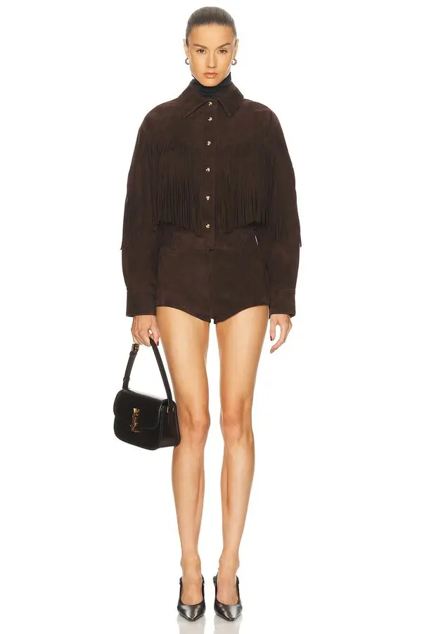 Retrofete Araminta Romper - Tobacco