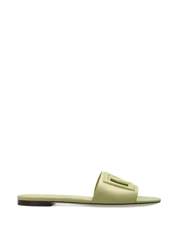 Dolce & Gabbana Bianca Logo Slides - Green