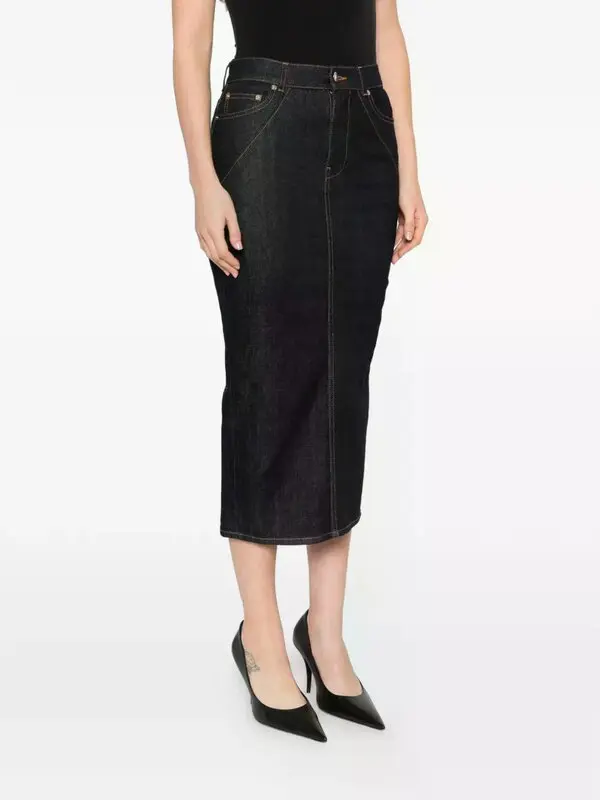 Givenchy Seam Midi Skirt - Blue