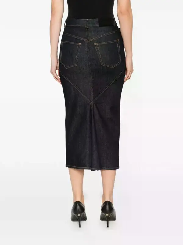 Givenchy Seam Midi Skirt - Blue