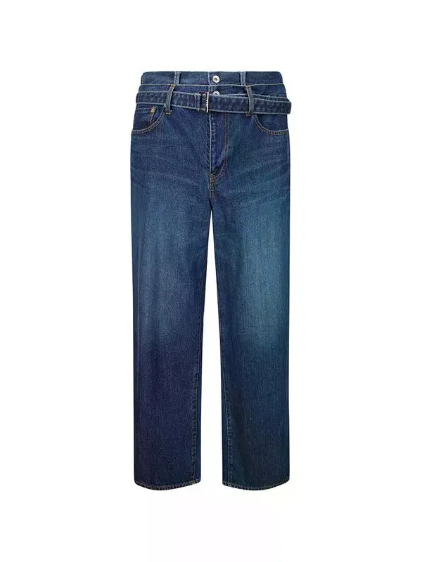 Sacai Belted Denim Jeans