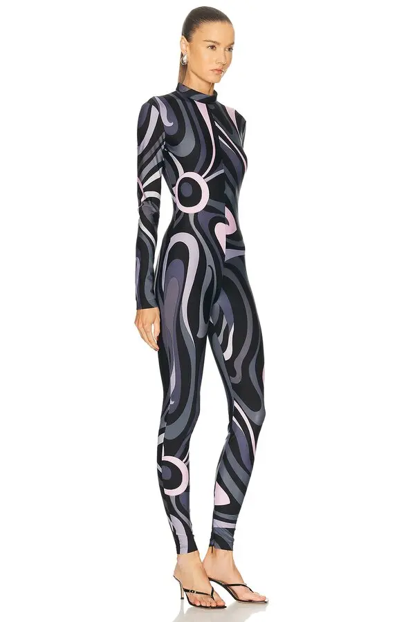 Emilio Pucci Long Sleeve Jumpsuit