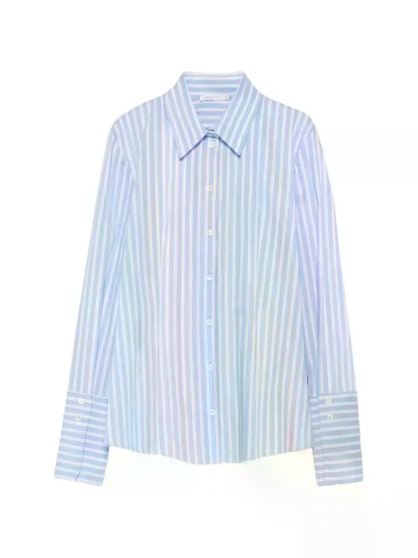 Patrizia Pepe Long-sleeve Striped Shirt - Blue