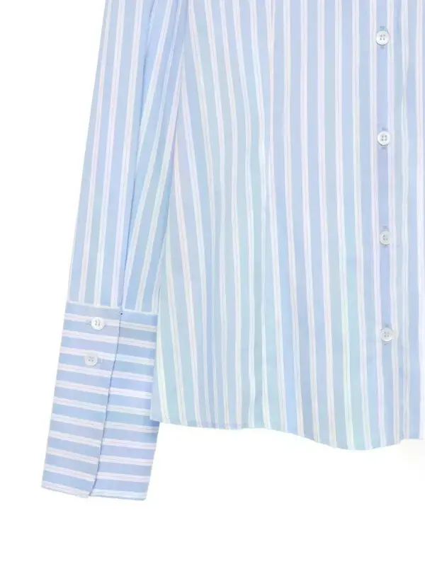 Patrizia Pepe Long-sleeve Striped Shirt - Blue