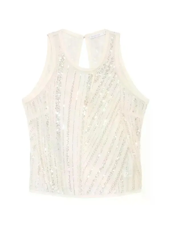Patrizia Pepe Embroidered Sleeveless Top