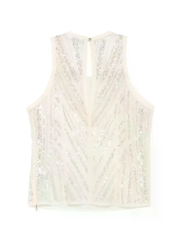 Patrizia Pepe Embroidered Sleeveless Top