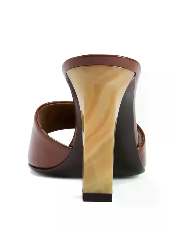 GIUSEPPE ZANOTTI Talia Square-toe Sandals - Brown