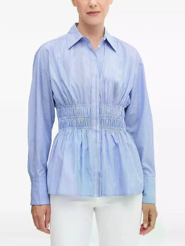 Rag & Bone Striped Shirred Shirt