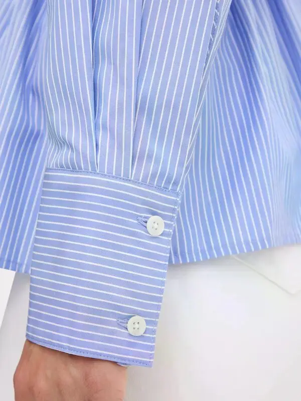 Rag & Bone Striped Shirred Shirt
