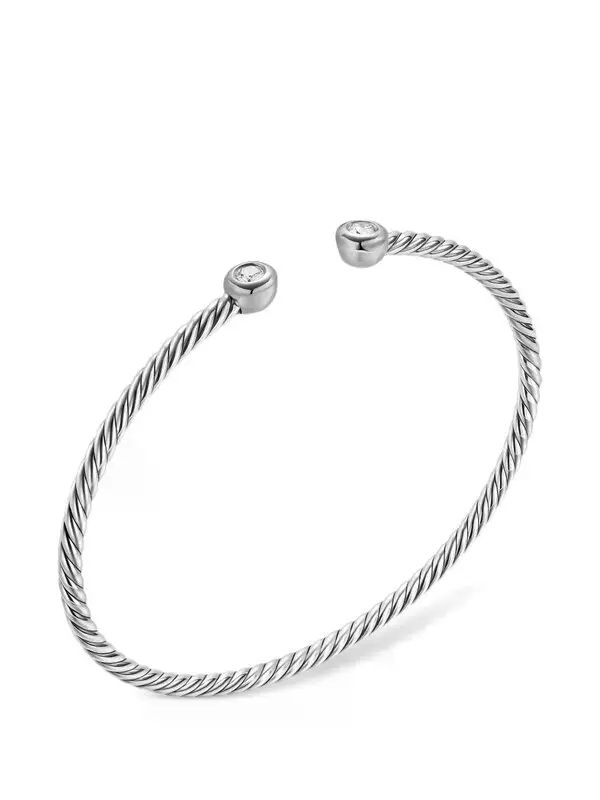 David Yurman Sterling Diamond Bracelet - Silver