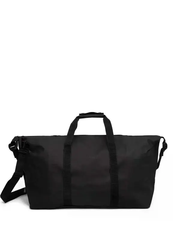 Rains Duffle Bag With Embossed Logo - Black