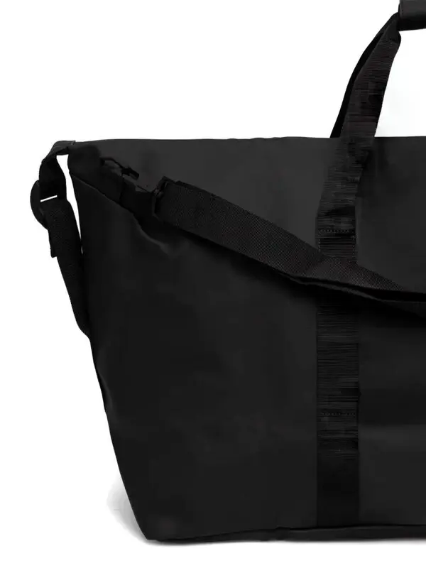 Rains Duffle Bag With Embossed Logo - Black