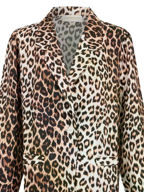 La Prestic Ouiston Panther-print Blazer