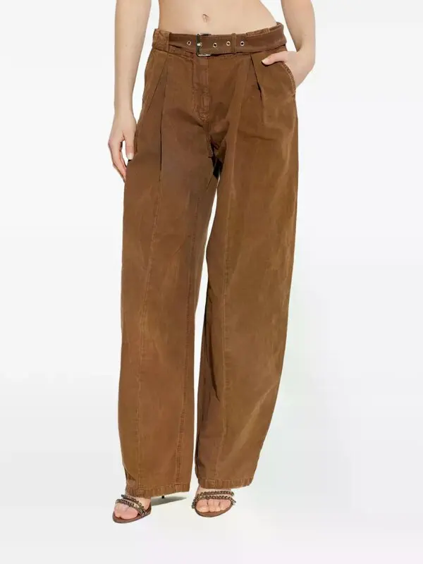 Blumarine Pleated Belted Trousers