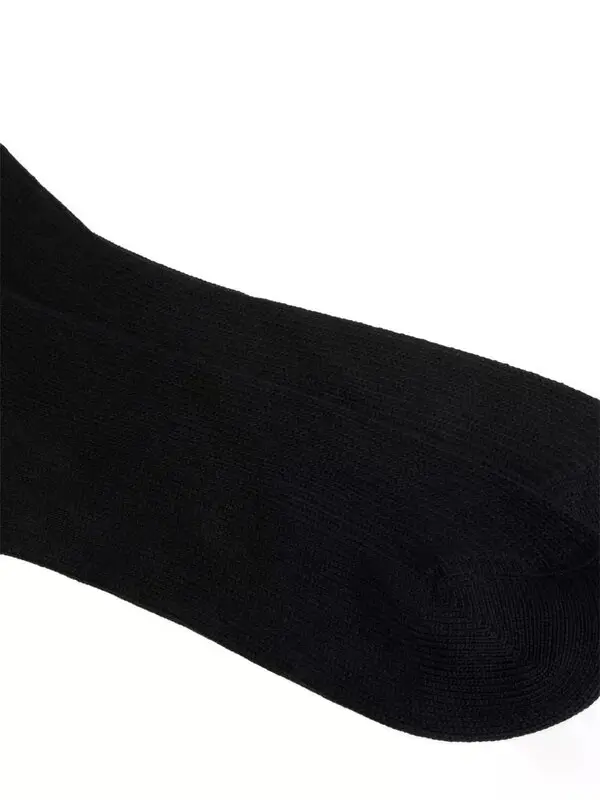 Dsquared2 Mid-crew Socks With Embroidered Logo - Black