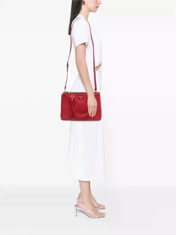 Prada Galleria Double Zip Satchel