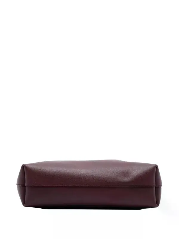 Saint Laurent North South Leather Shopping Tote Bag - Red