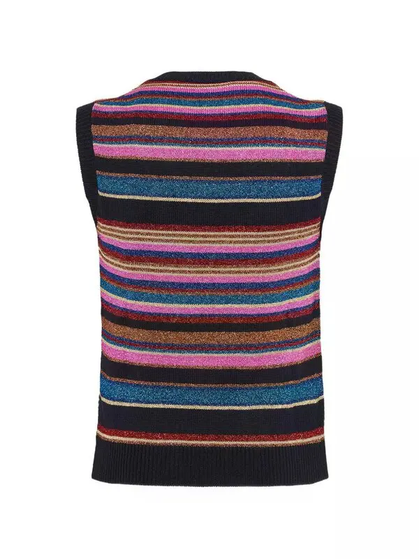 Dsquared2 Striped Sequinned Vest