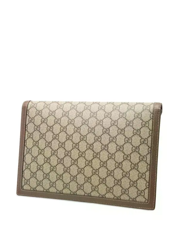 Gucci Gg Supreme Web Ophidia Flap Clutch Bag 2016-2026