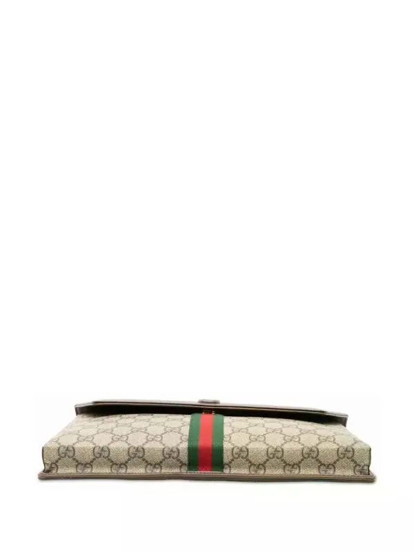 Gucci Gg Supreme Web Ophidia Flap Clutch Bag 2016-2026