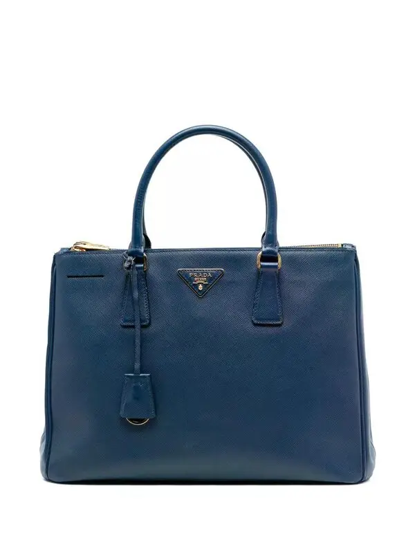 Prada Medium Saffiano Lux Galleria Double Zip Satchel