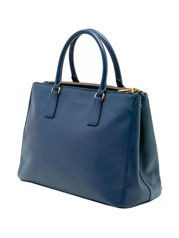 Prada Medium Saffiano Lux Galleria Double Zip Satchel