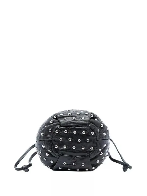 Prada 2000-2013 Studded Leather Drawstring Pouch